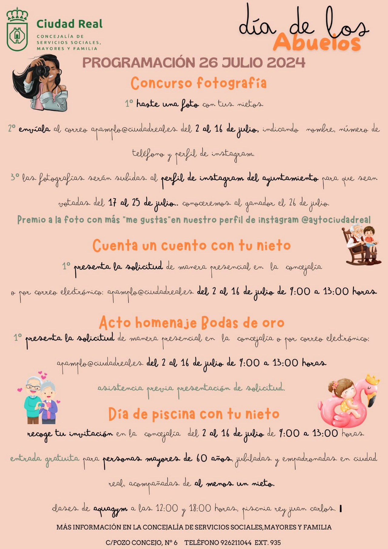 Se abre plazo para las actividades del Día de los Abuelos